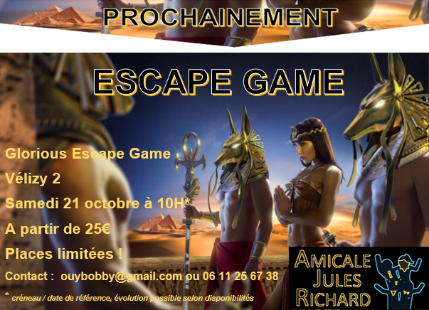 Sortie Escape Game - Amicale Jules Richard Amicale Jules Richard