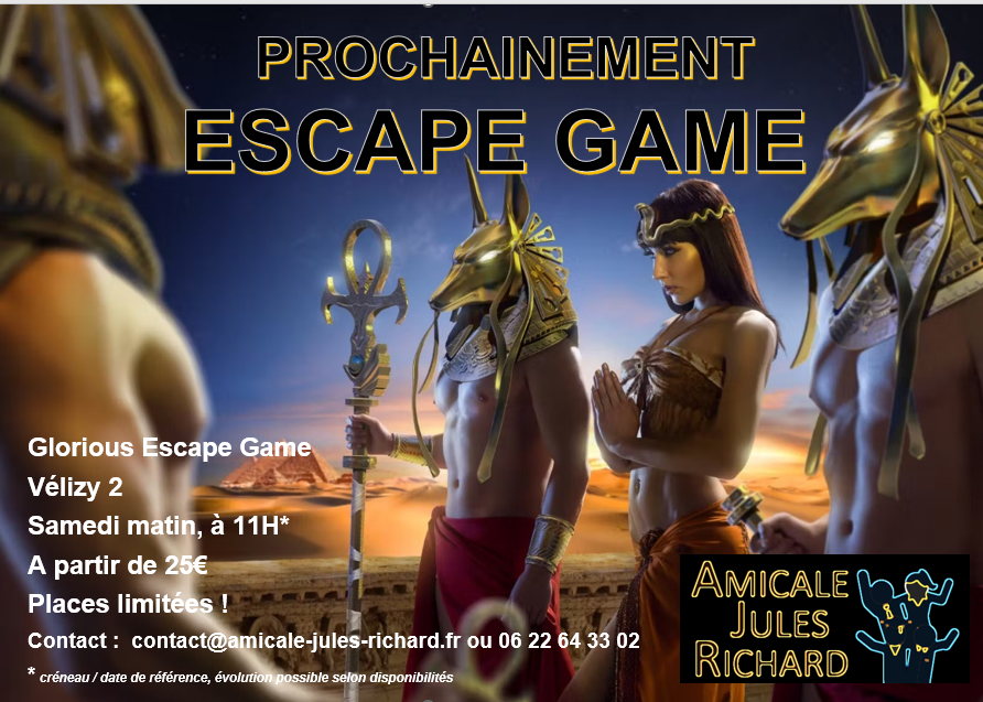 Sortie Escape Game - Amicale Jules Richard Amicale Jules Richard